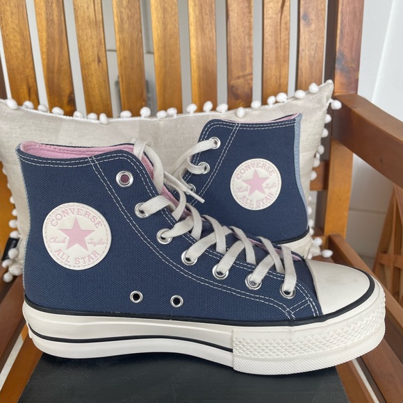 Converse | Shoes | New Converse All Star Hightop Sneakers In Navy And ...